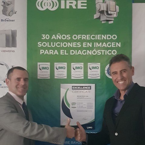 IRE RAYOS X obtiene el certificado IMQ EXCELLENCE - IMQ